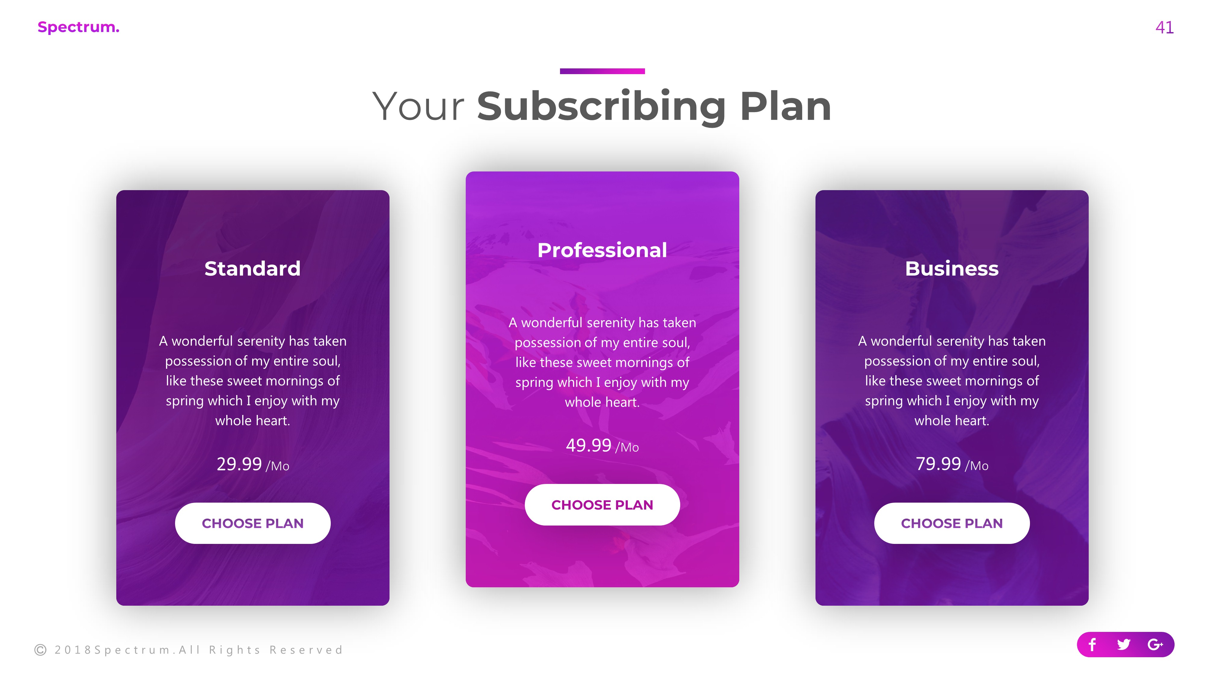 Spectrum - Elegant Powerpoint Template, Presentation Templates ...