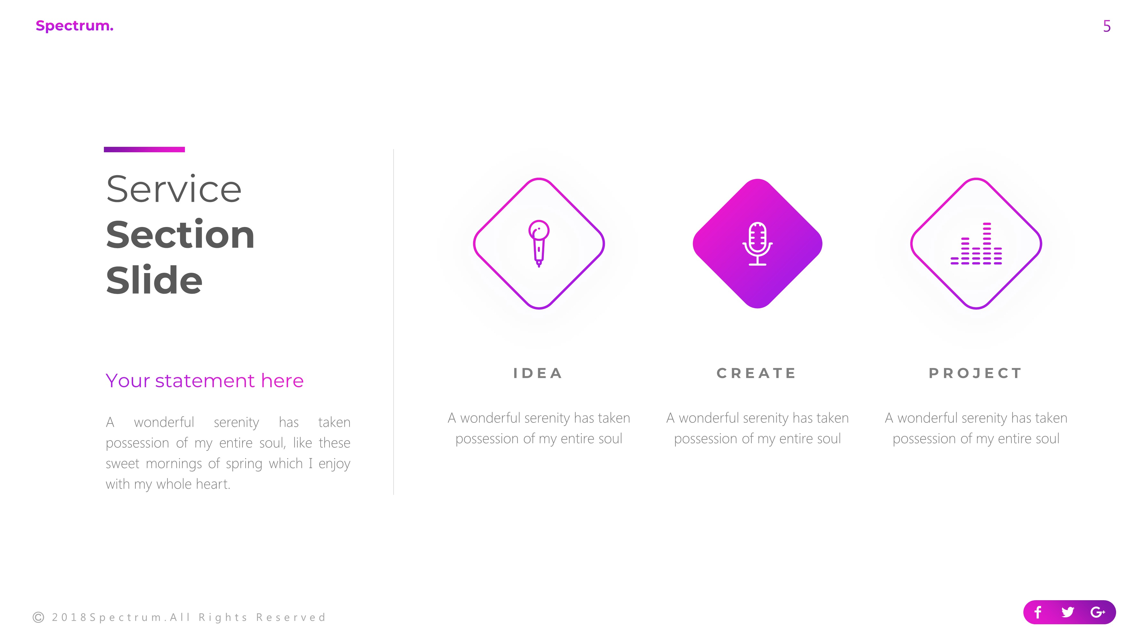 Spectrum - Elegant Powerpoint Template, Presentation Templates ...