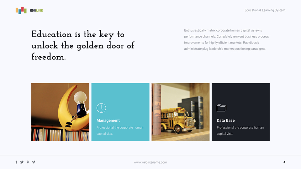 Eduline - Education & Multipurpose Template (Powerpoint), Presentation ...