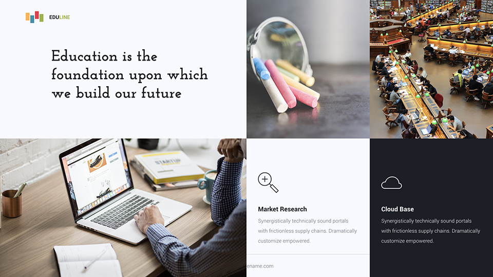 Eduline - Education & Multipurpose Template (Powerpoint), Presentation ...