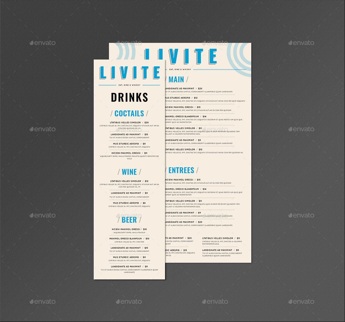 Menu, Print Templates | GraphicRiver