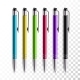 Design Set of Realistic Colored Pens, Vectors | GraphicRiver