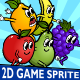 5 Fruit Monsters 2D Game Character Sprite, Game Assets | GraphicRiver