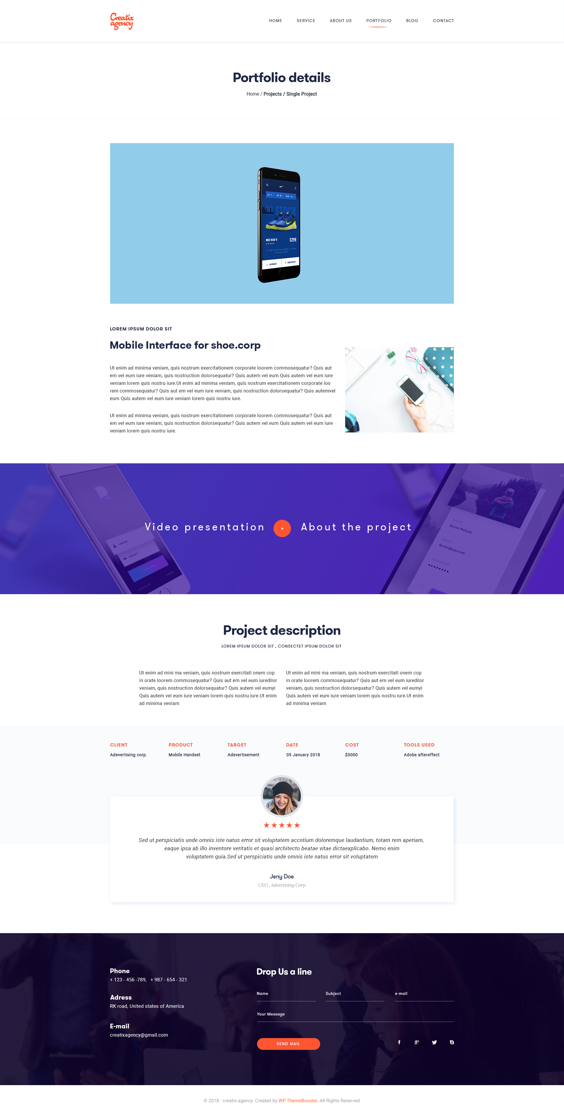 Creatix - Agency Portfolio PSD Template by wpthemebooster | ThemeForest