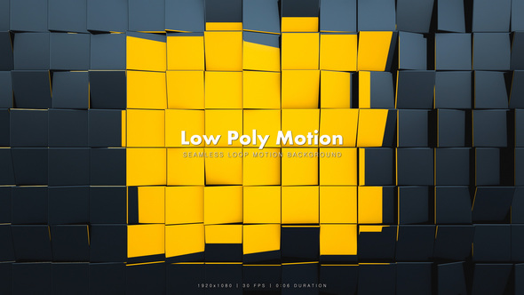 Low Poly Motion Black 2, Motion Graphics | VideoHive