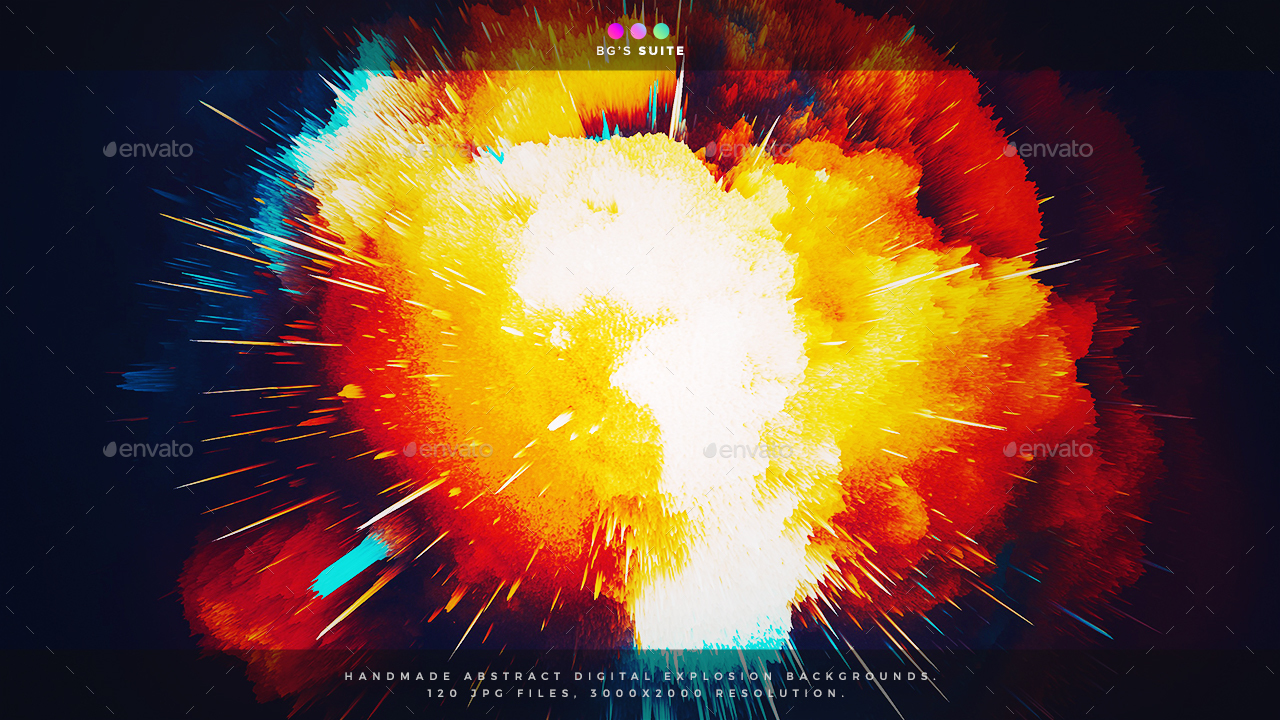 Digital Explosion Backgrounds, Graphics | GraphicRiver