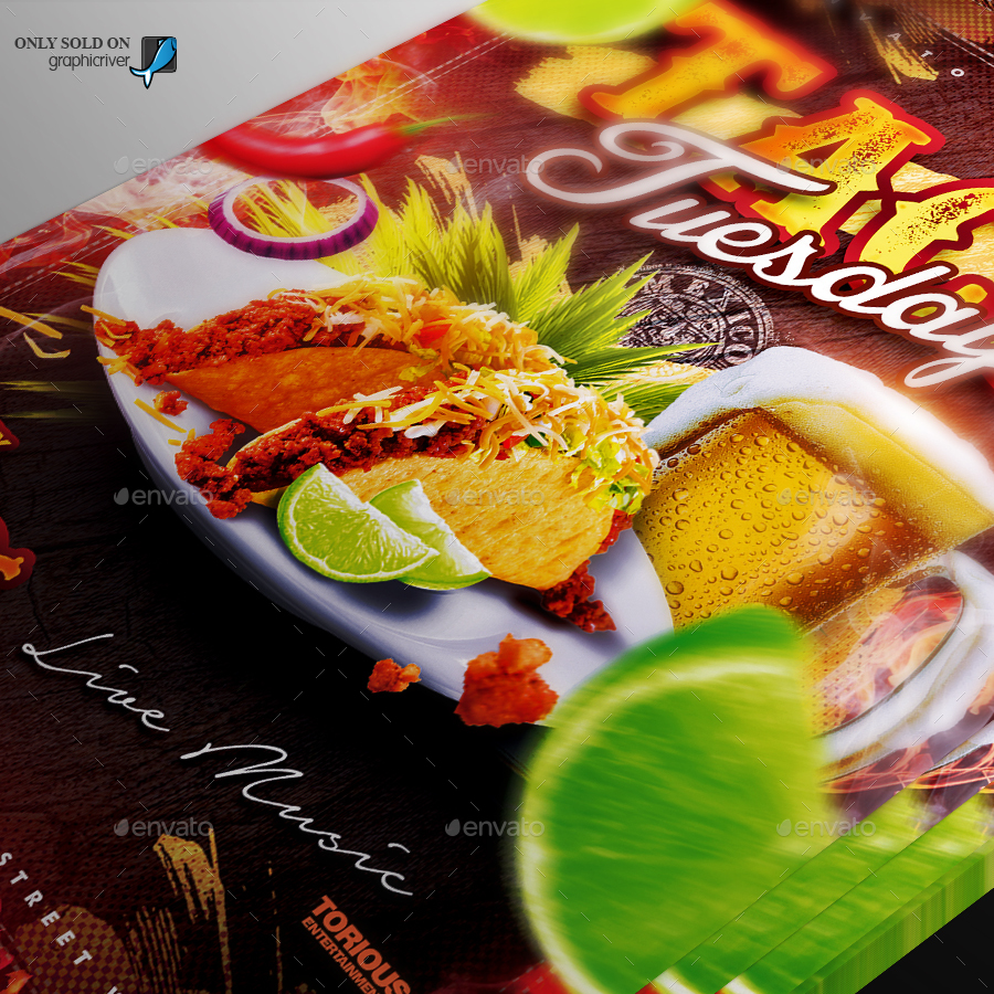 Taco Tuesdays Flyer Template, Print Templates | GraphicRiver