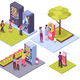 Vending Machines Isometric Concept, Vectors | GraphicRiver