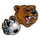 Bear Holding Soccer Ball, Vectors | GraphicRiver