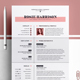Modern Resume / MS Word Apple Pages CV Template, Print Templates ...