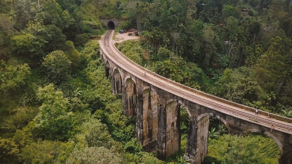 Drone Flying Left and Turning To Reveal Magnificent Wide Panoramic ...