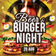 Beer & Burger Night, Print Templates | GraphicRiver