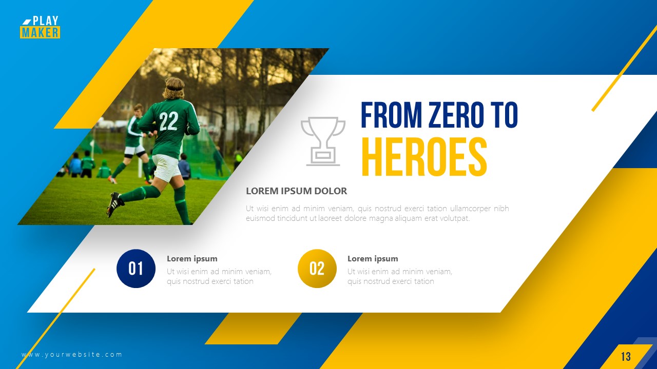 Playmaker - Football Powerpoint Template, Presentation Templates ...