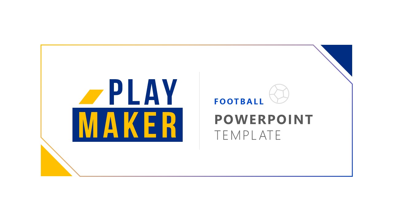 Playmaker - Football Powerpoint Template, Presentation Templates ...