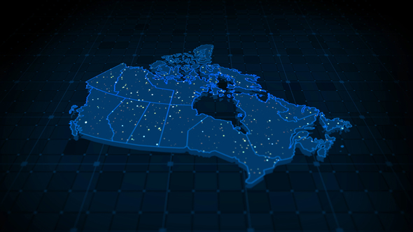 Canada Map, Motion Graphics | VideoHive