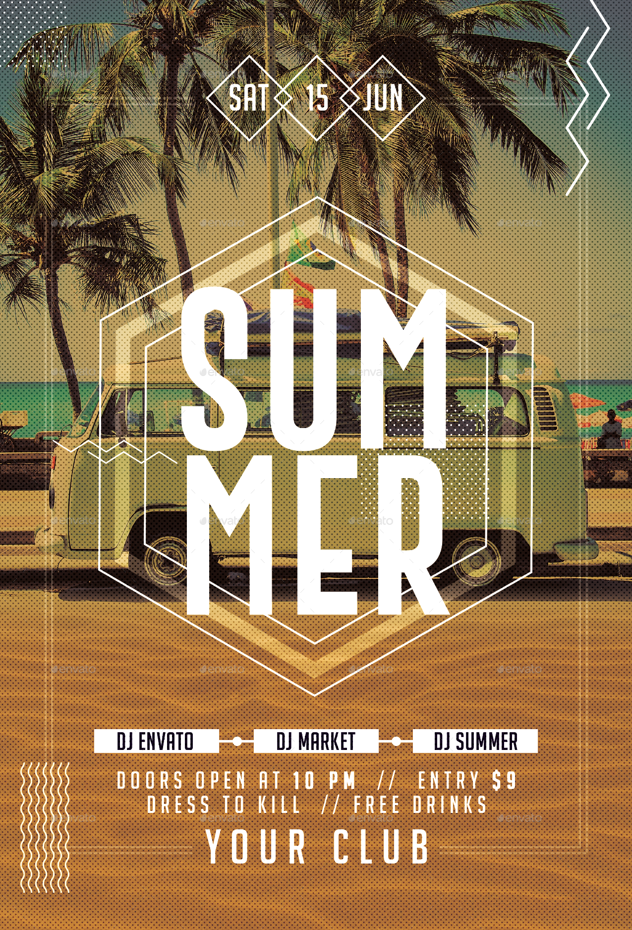Summer Flyer Template, Print Templates | GraphicRiver