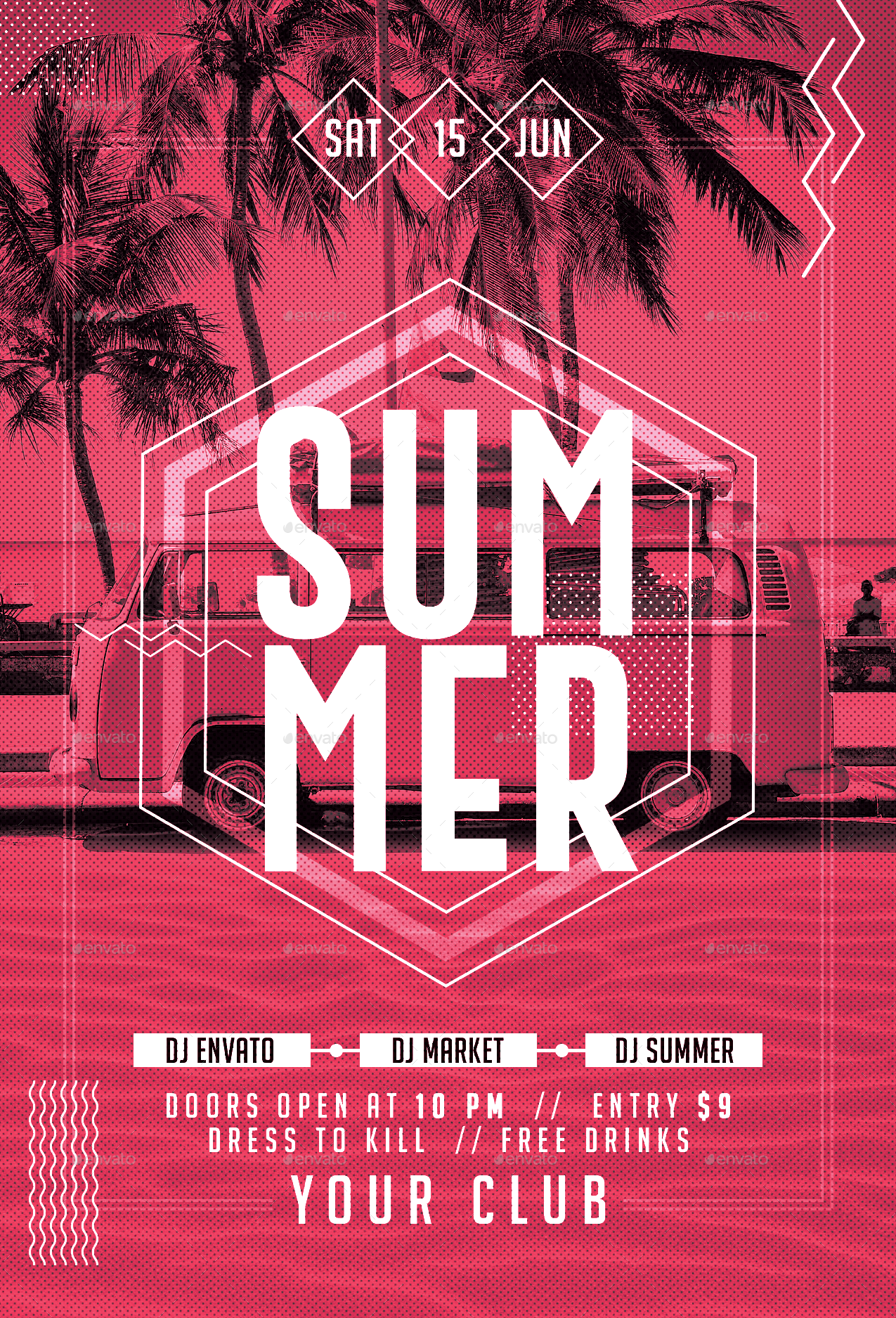 Summer Flyer Template, Print Templates | GraphicRiver