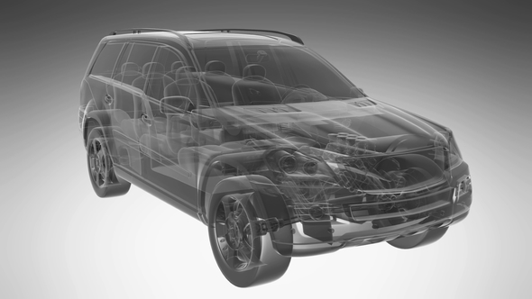 Transparent Car Rotate, Motion Graphics | VideoHive