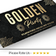 Golden Facebook Cover, Web Elements | GraphicRiver