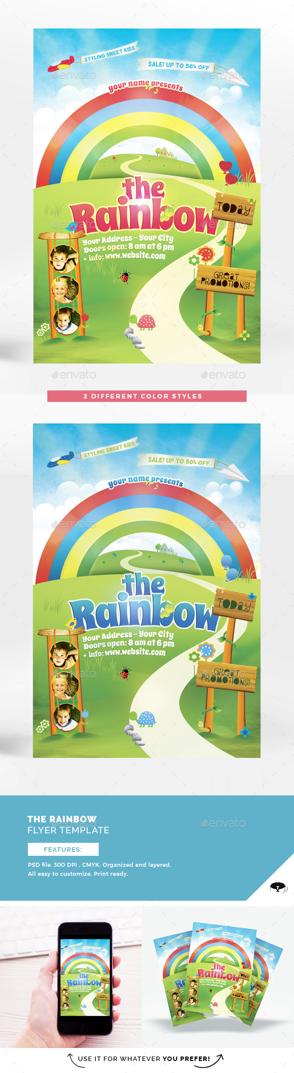 The Rainbow Flyer Template by touringxx | GraphicRiver