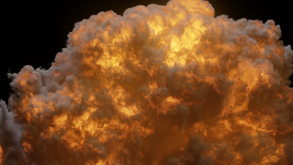 A Realistic Fiery Explosion, Motion Graphics | VideoHive