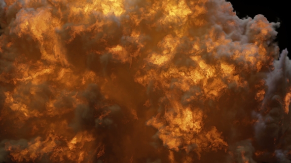 A Realistic Fiery Explosion, Motion Graphics | VideoHive