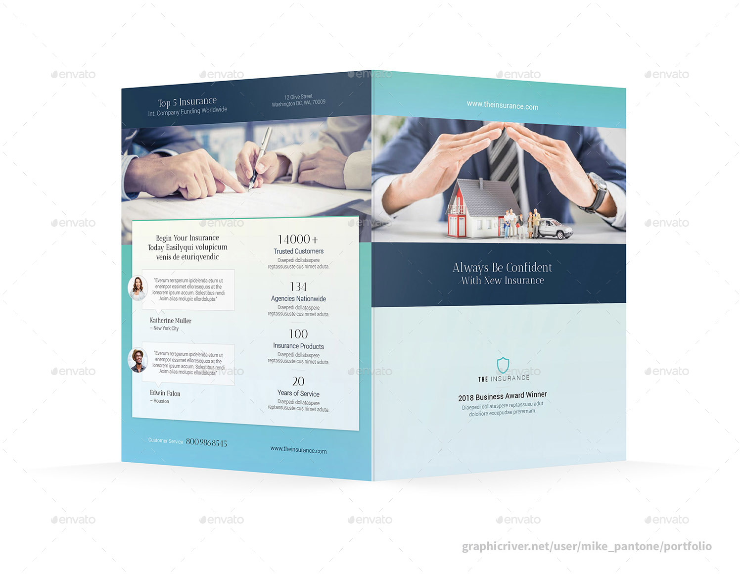 Insurance Company Print Bundle 2, Print Templates | GraphicRiver