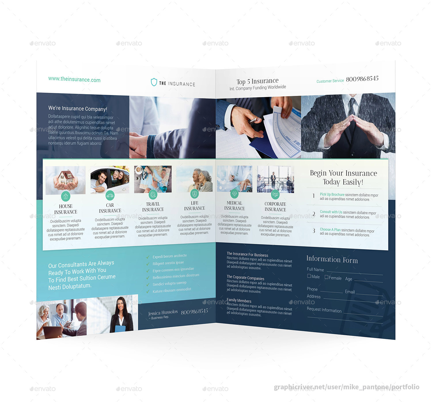 Insurance Company Print Bundle 2, Print Templates | GraphicRiver