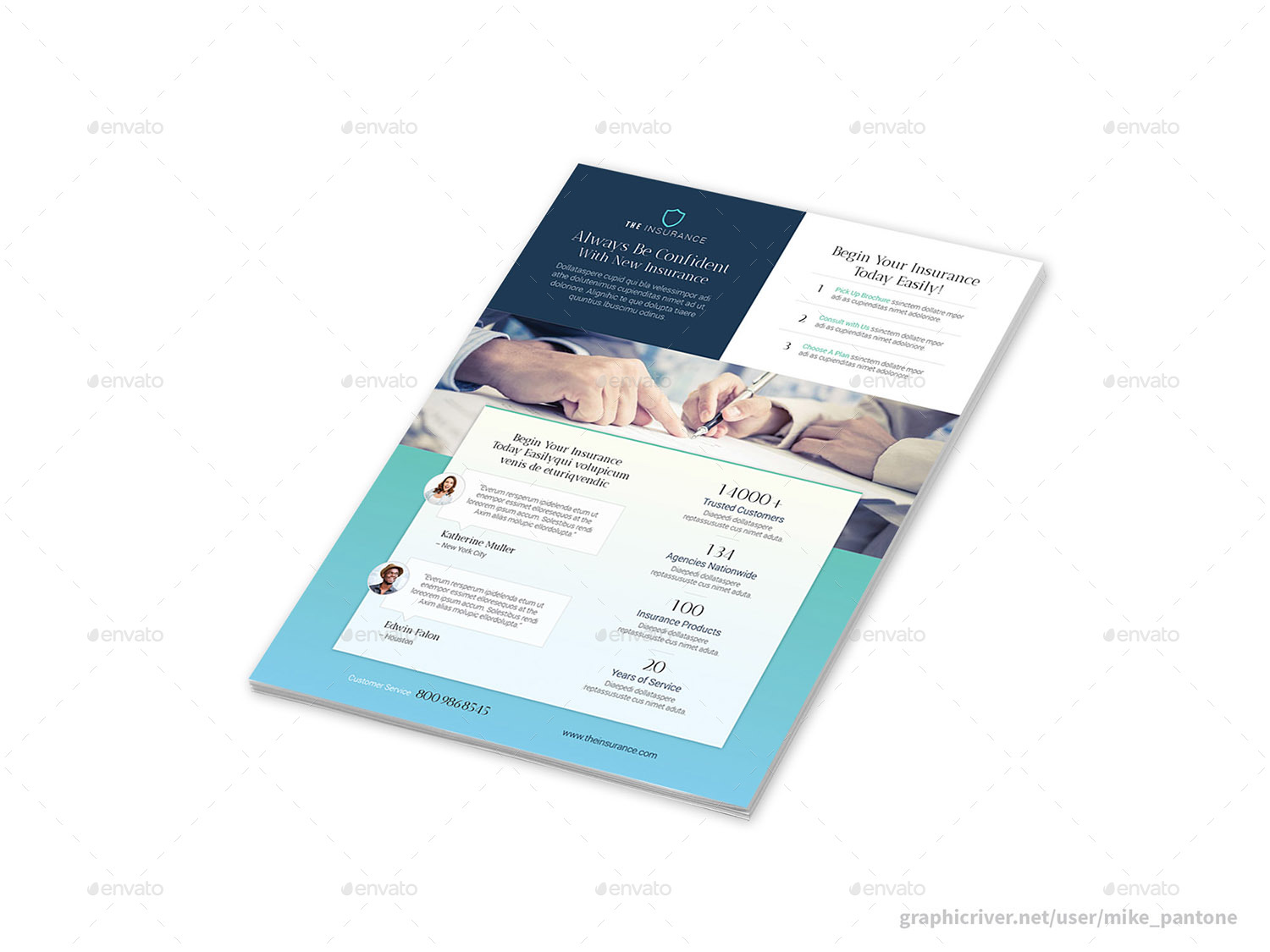 Insurance Company Print Bundle 2, Print Templates | GraphicRiver