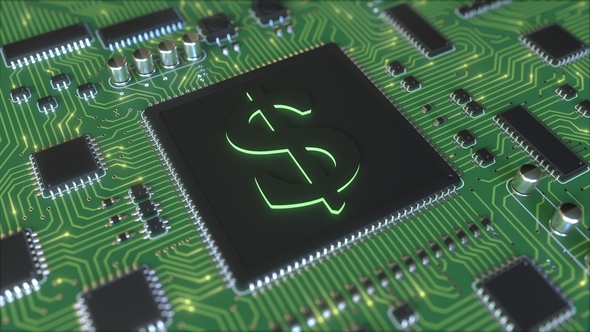 Chipset with Dollar Symbol, Motion Graphics | VideoHive