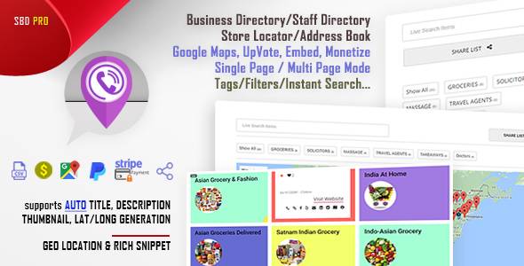 Simple Business Directory with Maps, Store Locator, Distance Search by ...