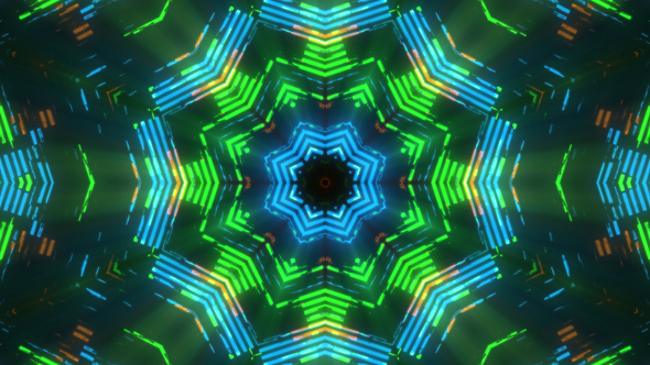 Glow Neon Mandala, Motion Graphics | VideoHive