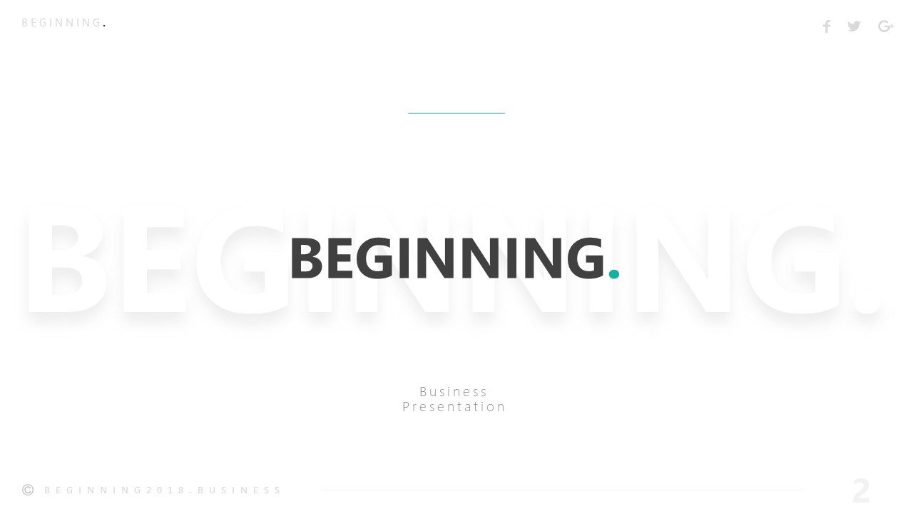 The Beginning - Business Presentation, Presentation Templates ...