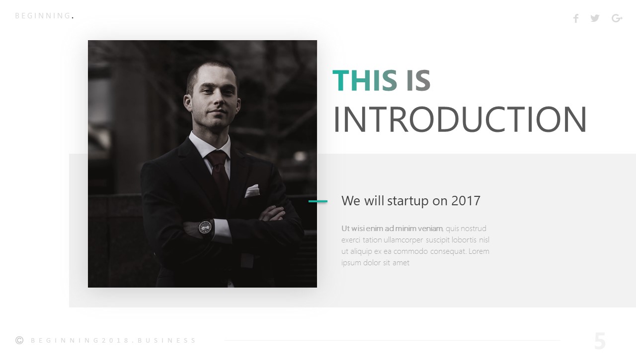 The Beginning - Business Presentation, Presentation Templates ...