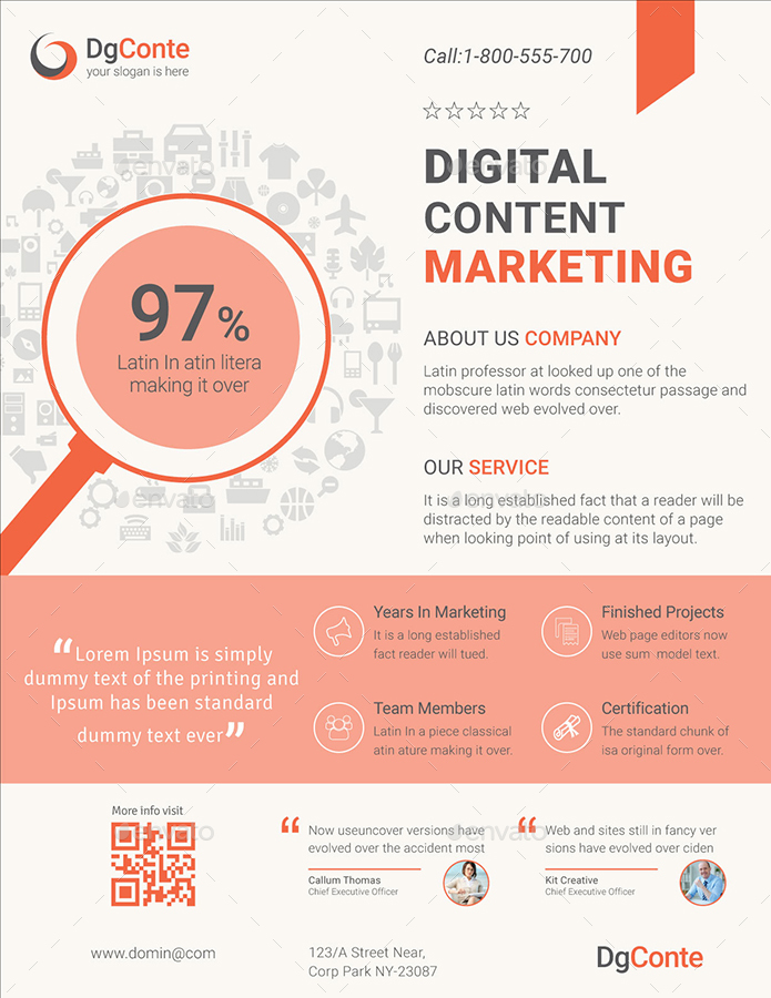 Content Marketing Flyer by KitCreative | GraphicRiver