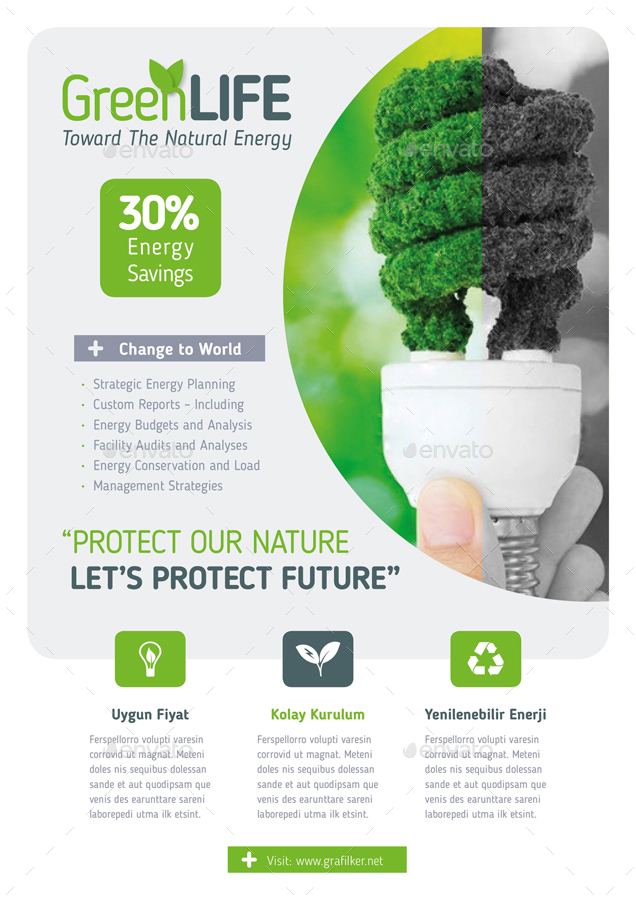 Green Energy Flyer Bundle Templates, Print Templates | GraphicRiver