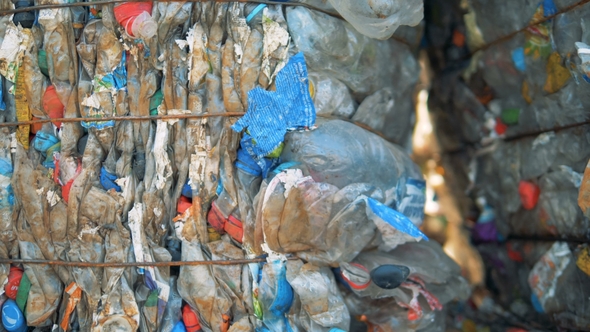 Stacks of Plastic Litter in the Open Air, Stock Footage | VideoHive