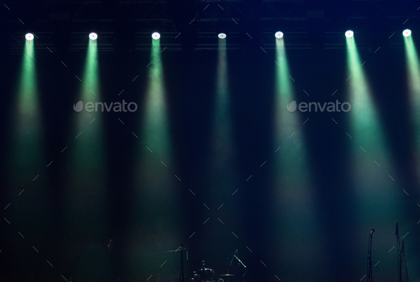 Green stage lights Stock Photo by salajean | PhotoDune