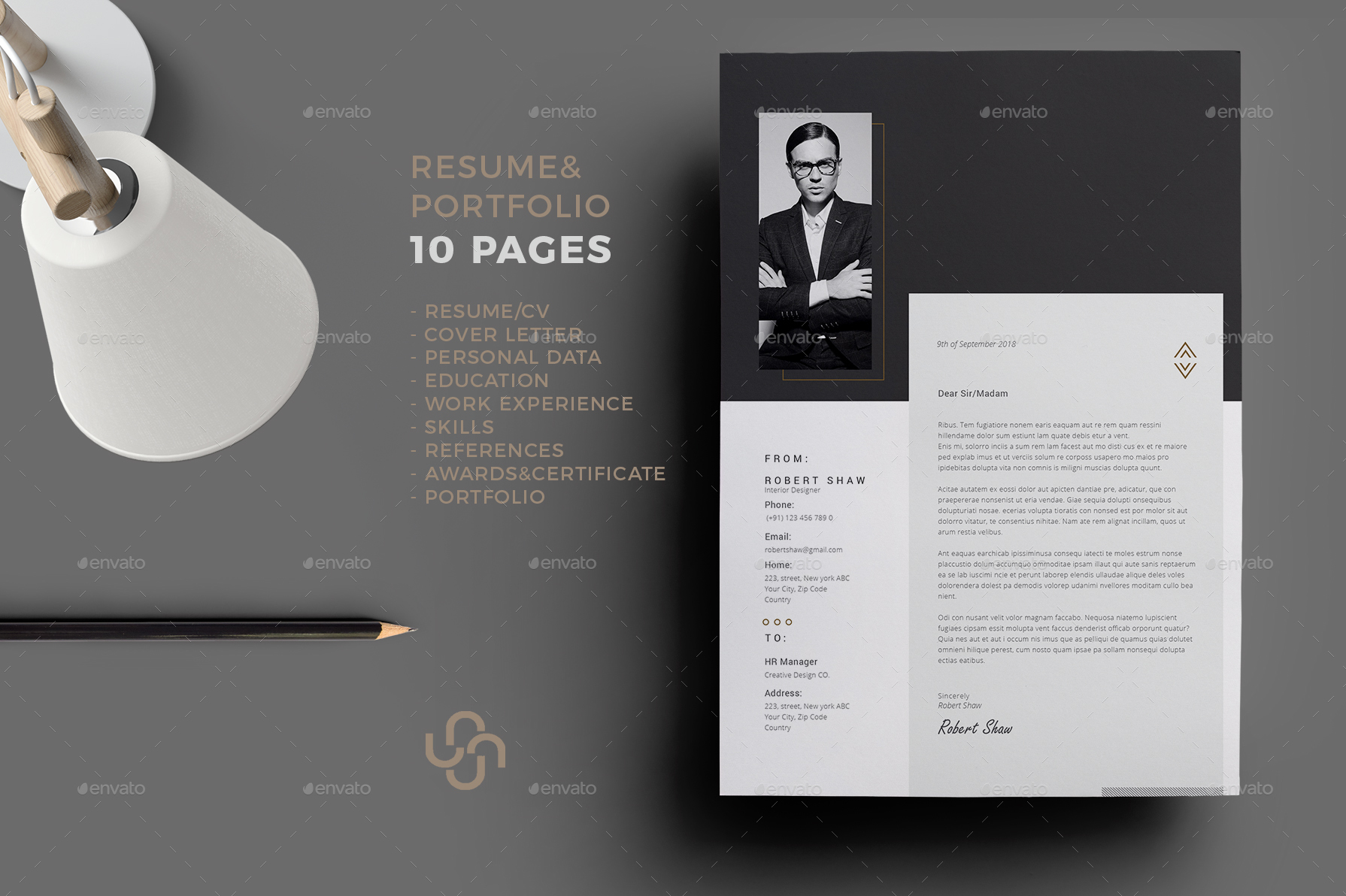 Sigma Resume Template, Print Templates | GraphicRiver