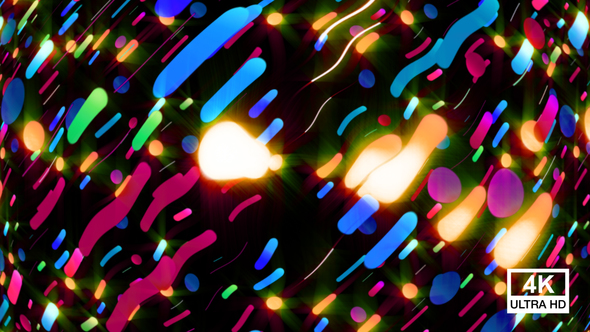 Colorful Wavy Glowing Lines 4K, Motion Graphics | VideoHive