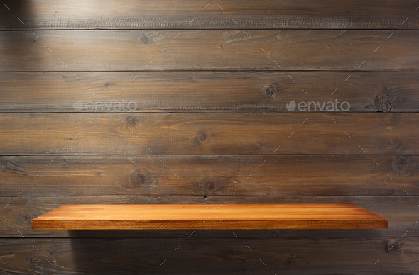 wooden shelf at plank background texture Stock Photo by seregam | PhotoDune