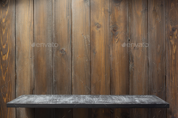 wooden shelf at plank background texture Stock Photo by seregam | PhotoDune