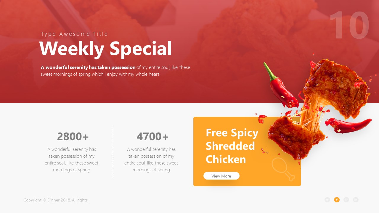 Dinner - Food Powerpoint Template, Presentation Templates | GraphicRiver