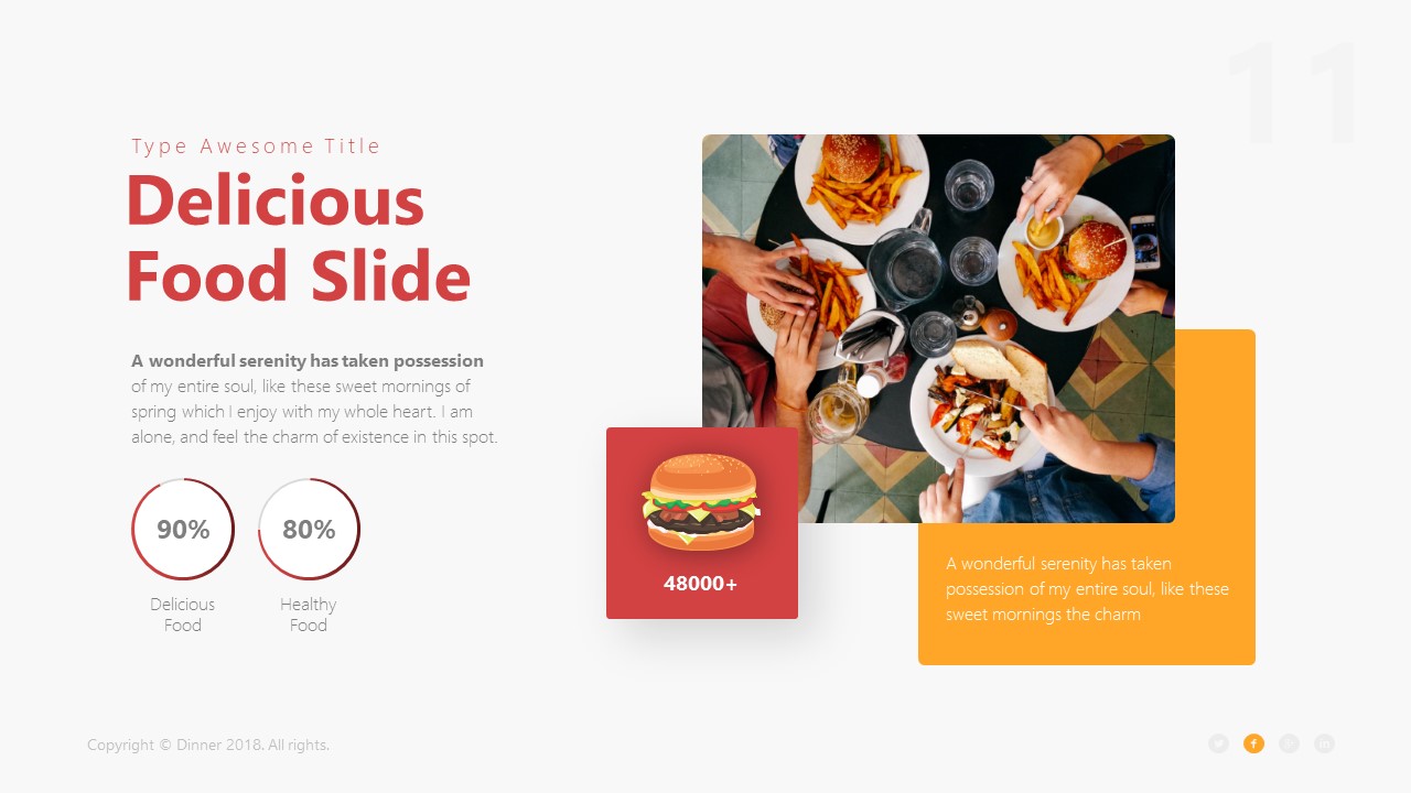 Dinner - Food Powerpoint Template, Presentation Templates | GraphicRiver
