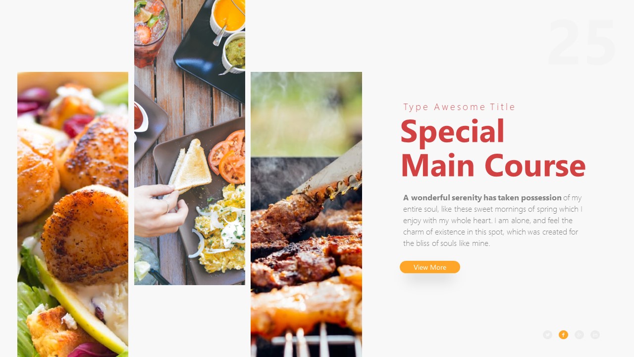 Dinner - Food Powerpoint Template, Presentation Templates | GraphicRiver