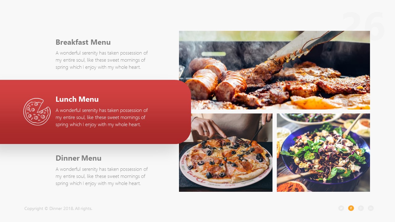 Dinner - Food Powerpoint Template, Presentation Templates | GraphicRiver