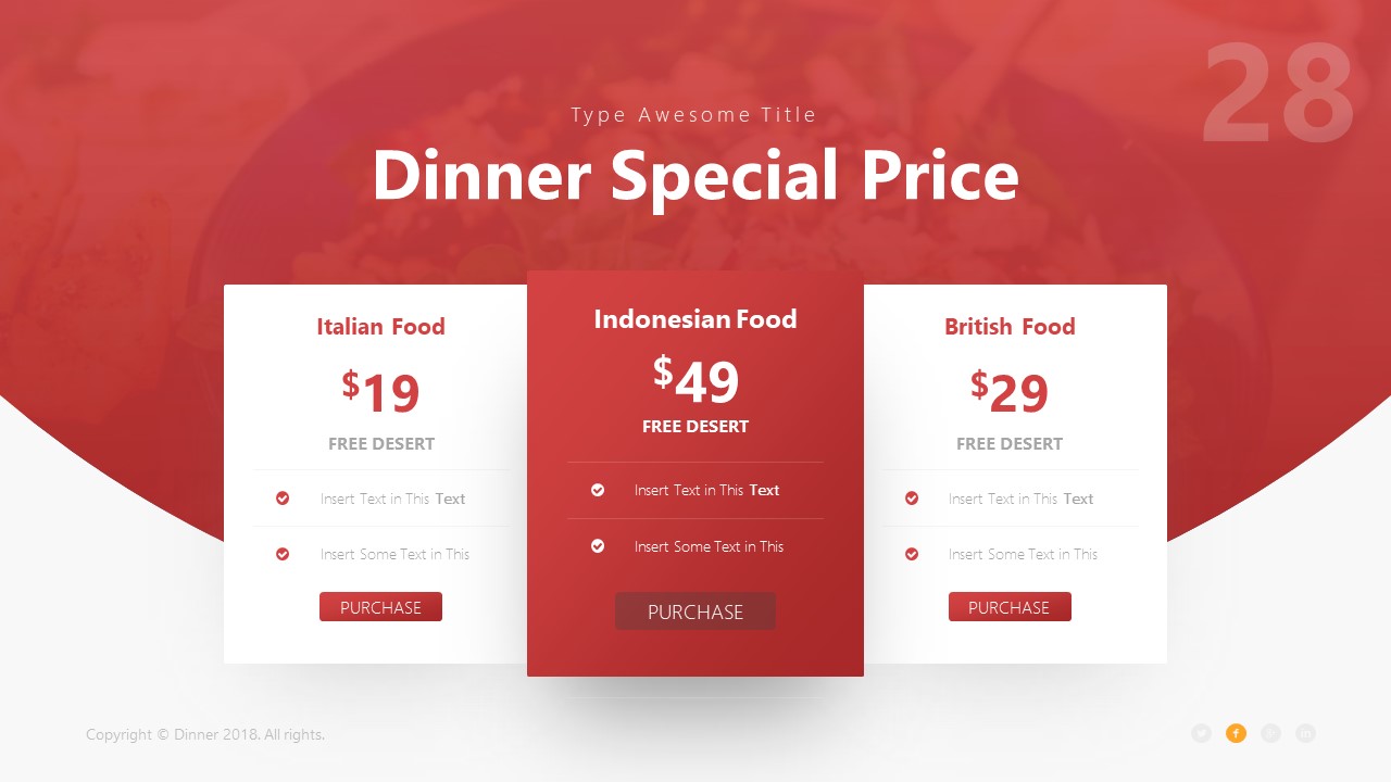 Dinner - Food Powerpoint Template, Presentation Templates | GraphicRiver