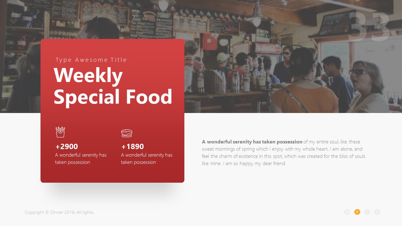 Dinner - Food Powerpoint Template, Presentation Templates | GraphicRiver