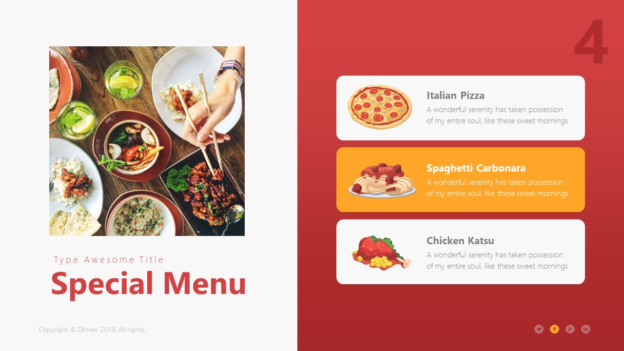 Dinner - Food Powerpoint Template, Presentation Templates | GraphicRiver