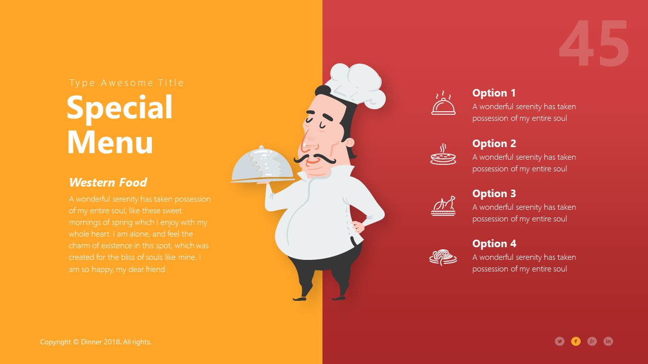 Dinner - Food Powerpoint Template, Presentation Templates | GraphicRiver